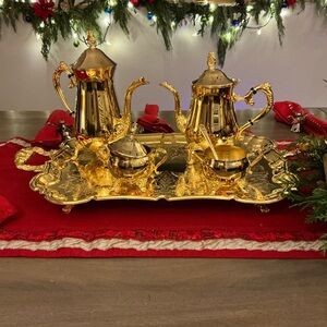 Dining | Gold Plated Tea Set | Poshmark